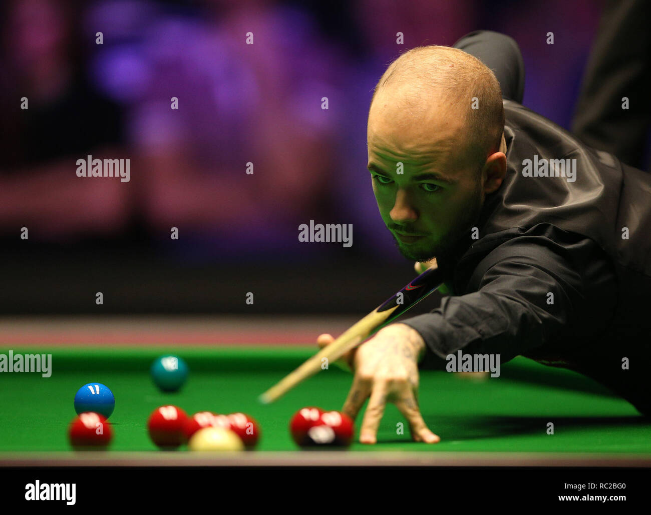Luca Brecel during day one of the 2019 Dafabet Masters at Alexandra ...