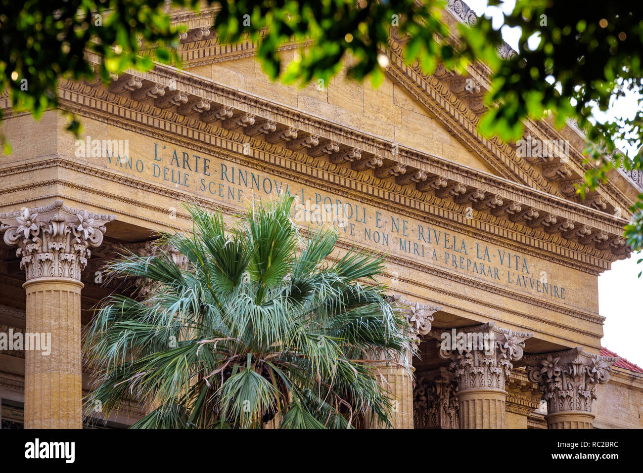 Teatro Massimo, famous opera house and one of the largest theaters in ...