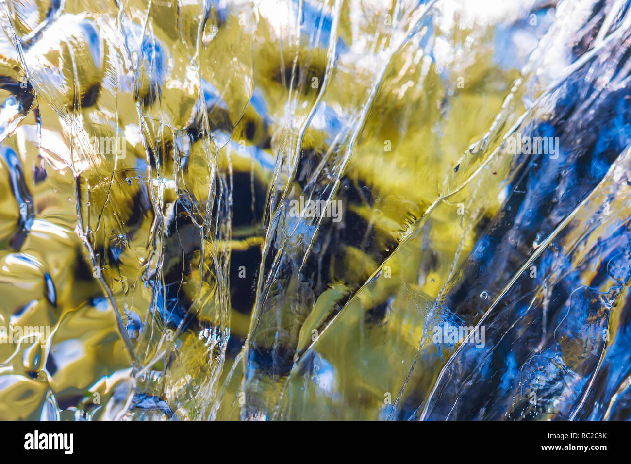 clear block of ice in sun light Stock Photo - Alamy