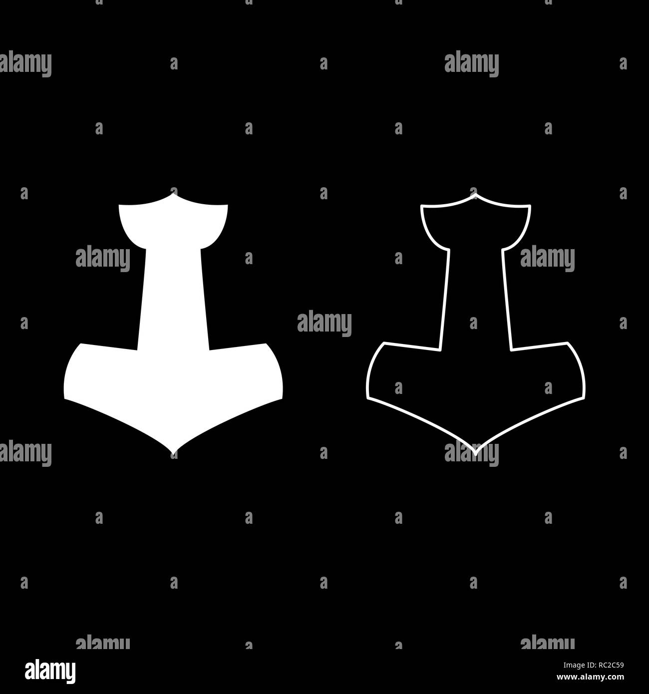 Thors Hammer Outline