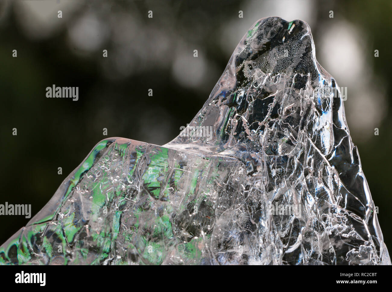 clear block of ice in sun light Stock Photo - Alamy