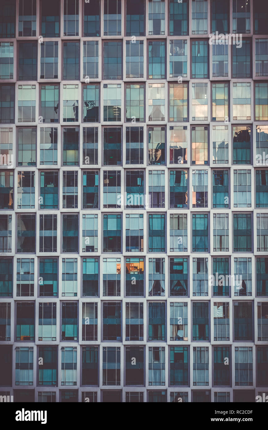 Modern office building facade and windows, front view Stock Photo - Alamy
