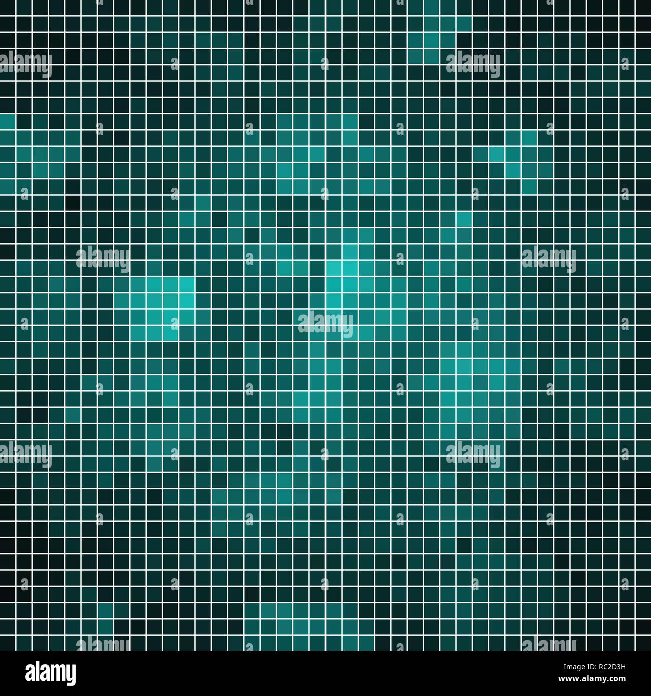 Teal color square mosaic vector Stock Vector Images - Alamy