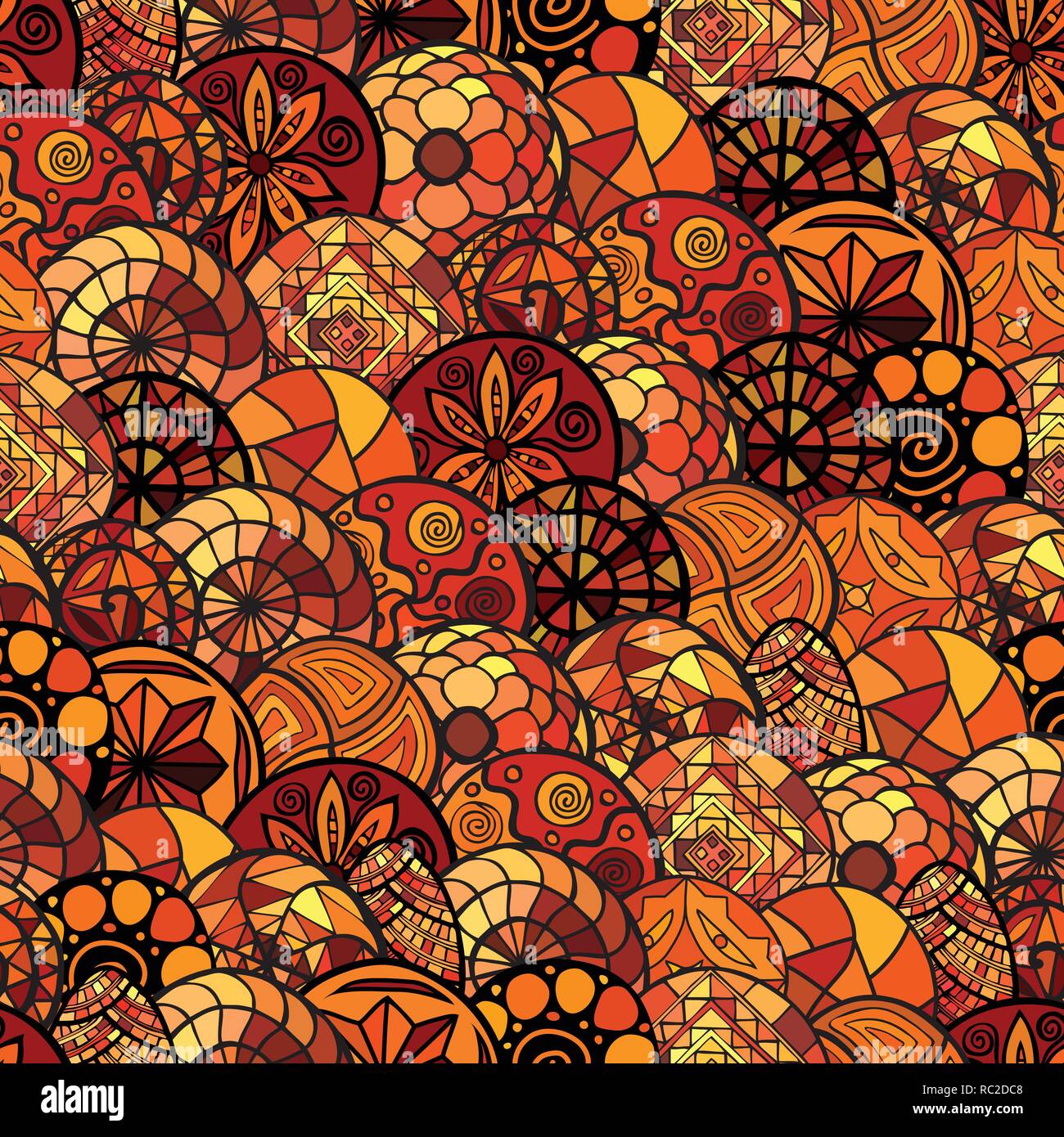 hand drawn vector ethnic background Stock Vector Image & Art - Alamy