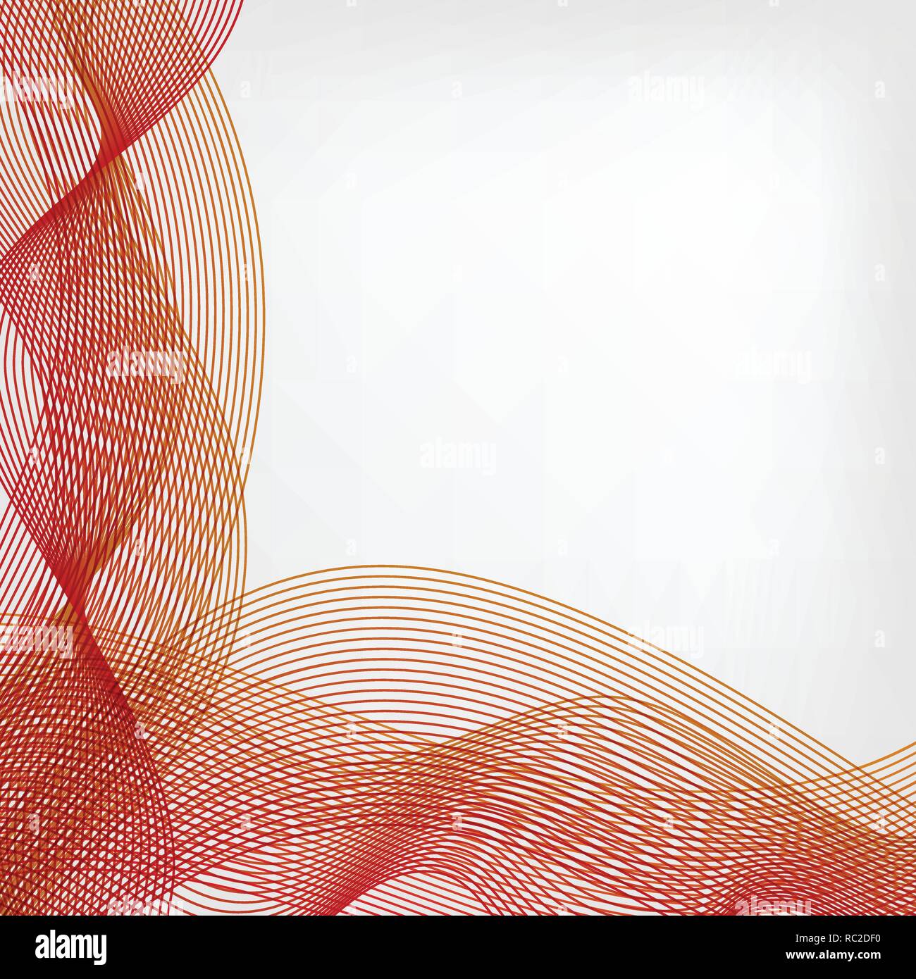 abstract vector waved line background - red and orange Stock Vector ...