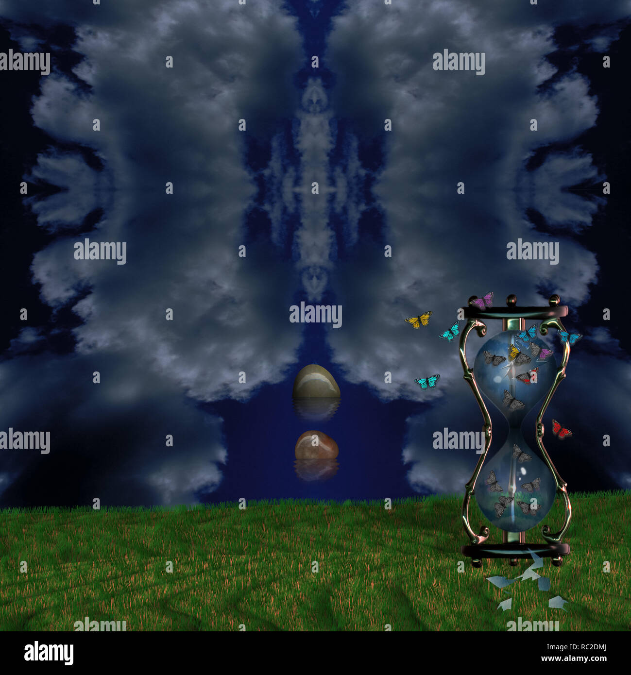 Fantasy hourglass hi-res stock photography and images - Alamy