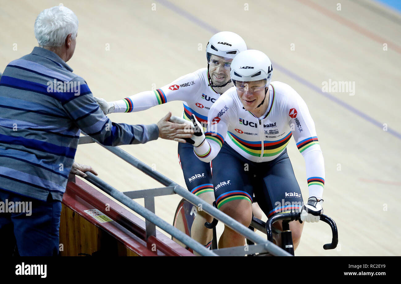 Great Britain's Neil Fachie (left) and his pilot Matt Rotherham ...