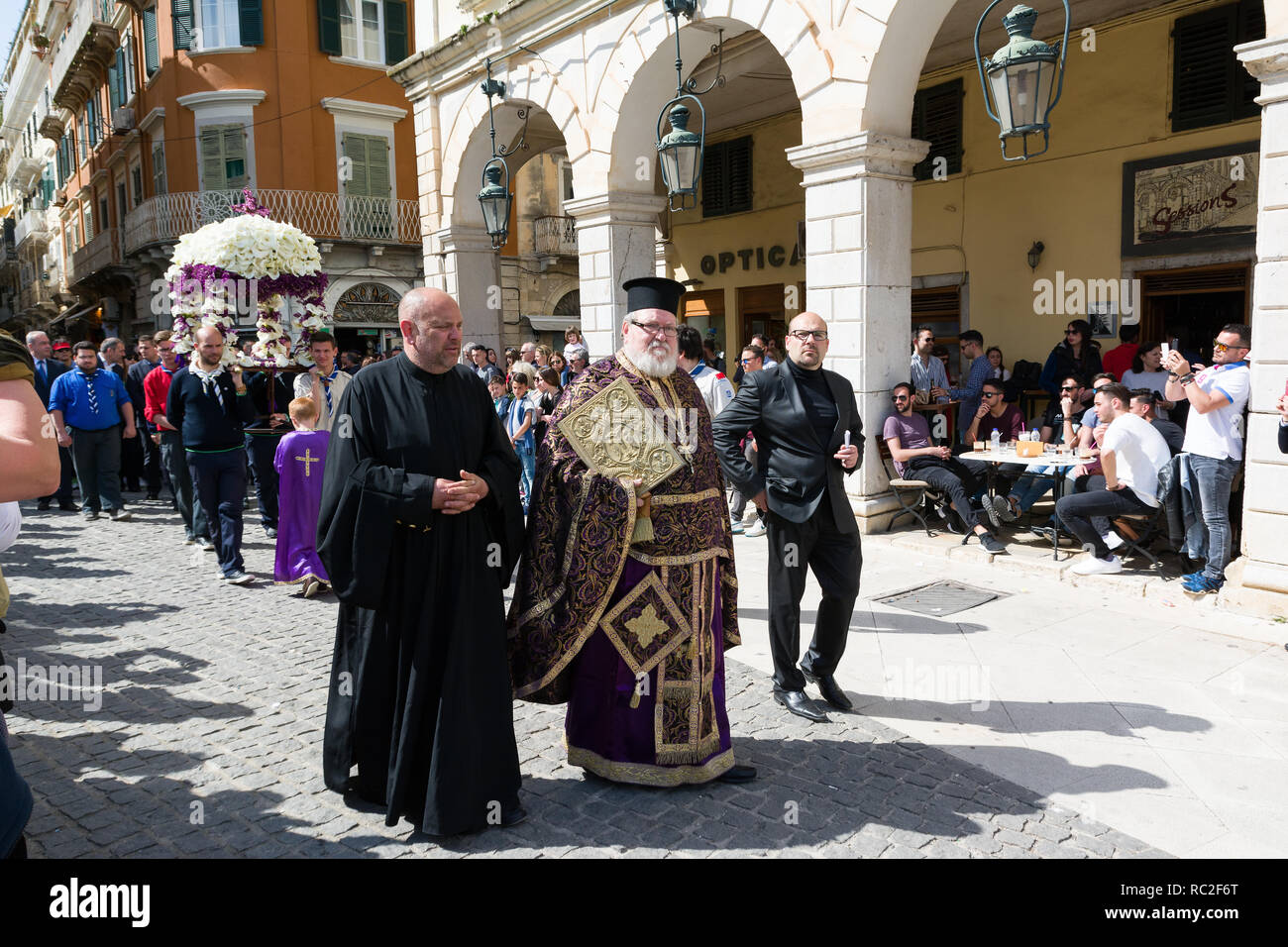 CORFU, GREECE - APRIL 6, 2018: The epitaph processions of Good Friday ...