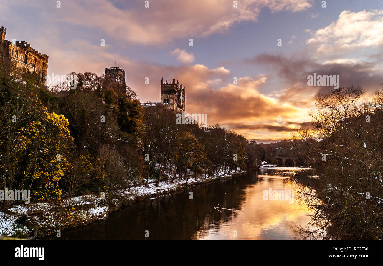 Durham cathedral at sunset hi-res stock photography and images - Alamy