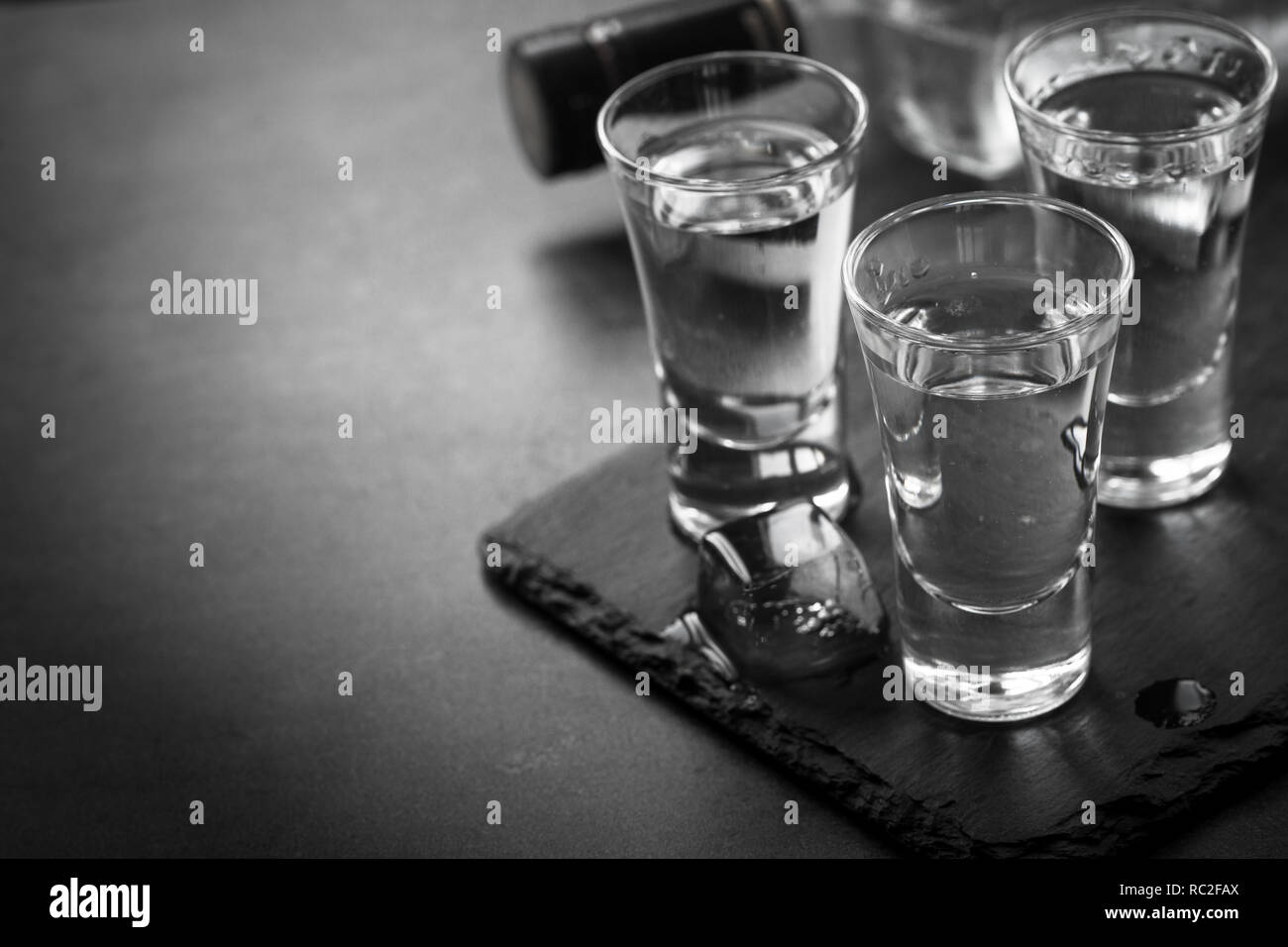 Vodka shot drink Stock Photo - Alamy
