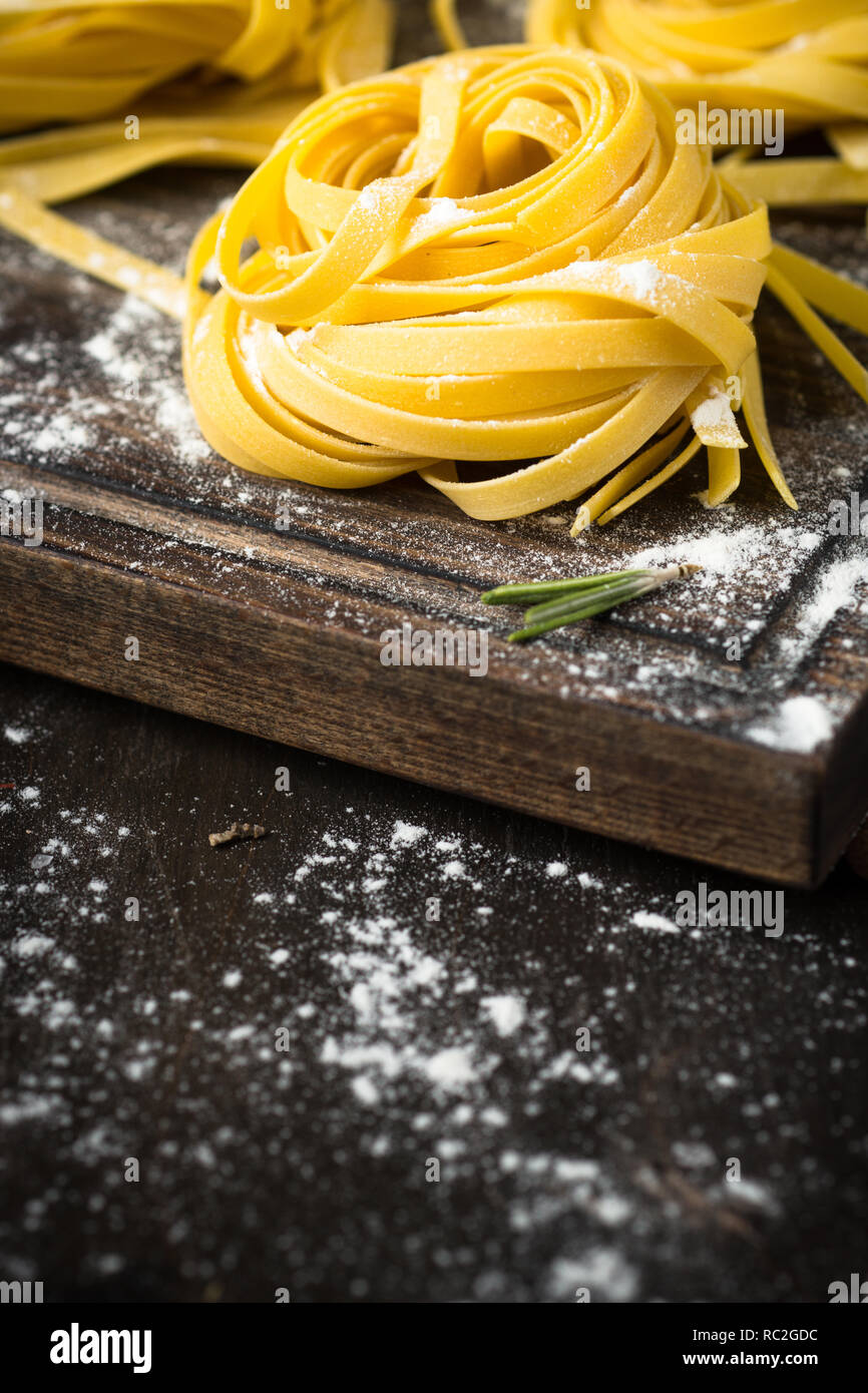 Raw pasta ears flour hi-res stock photography and images - Alamy