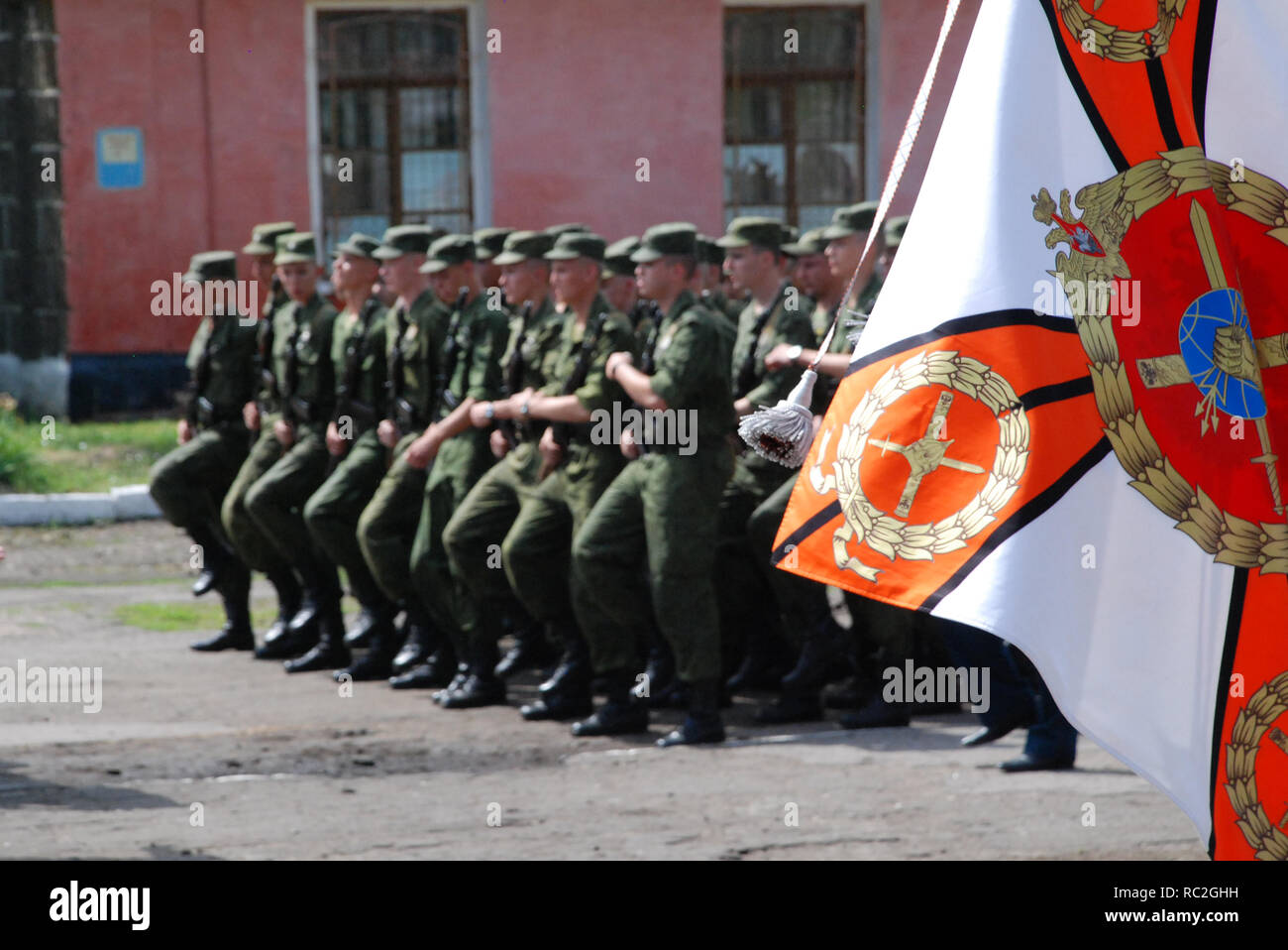 Russian soldiers formation hi-res stock photography and images - Alamy
