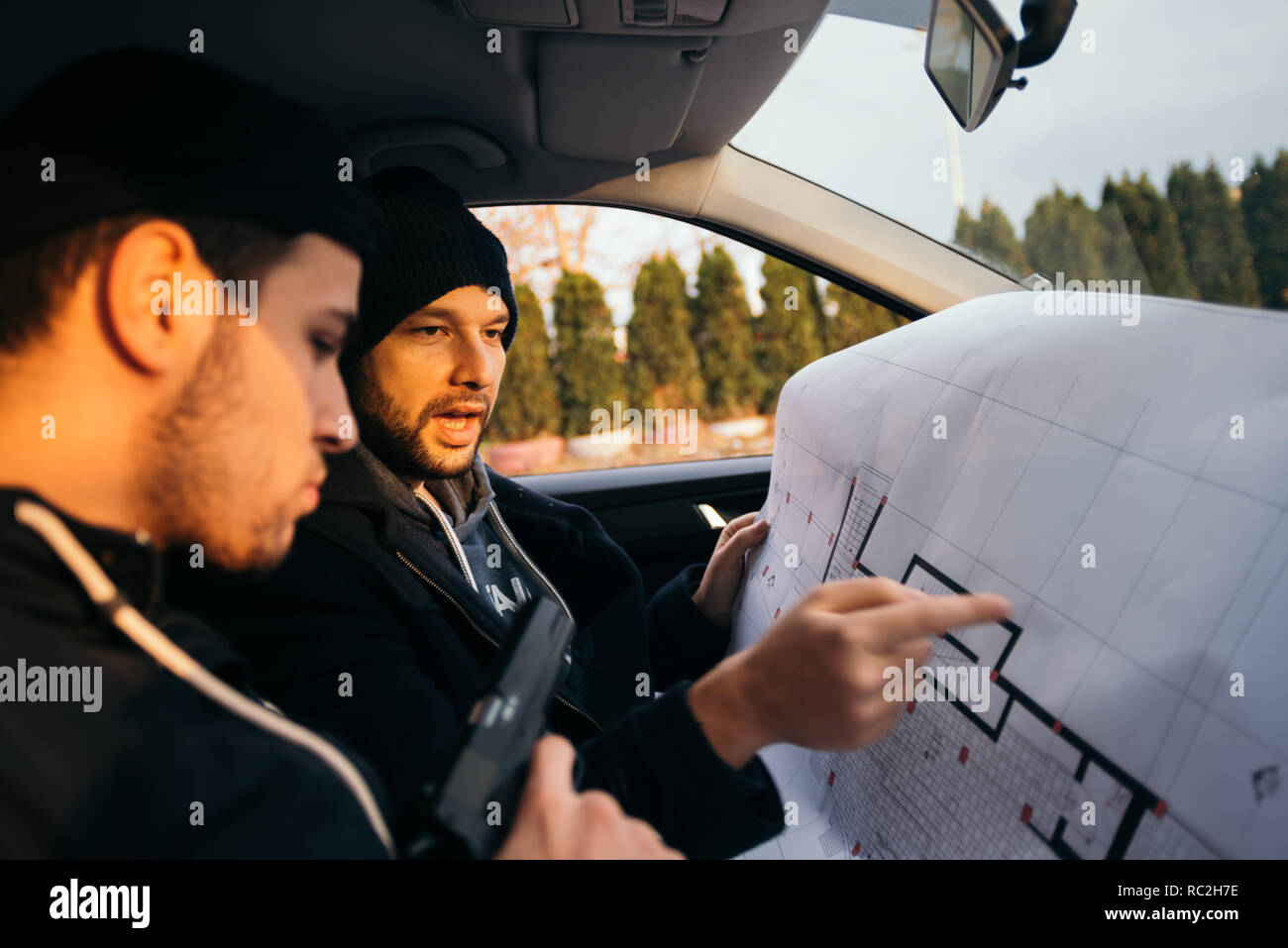 Blueprint for robbery hi-res stock photography and images - Alamy