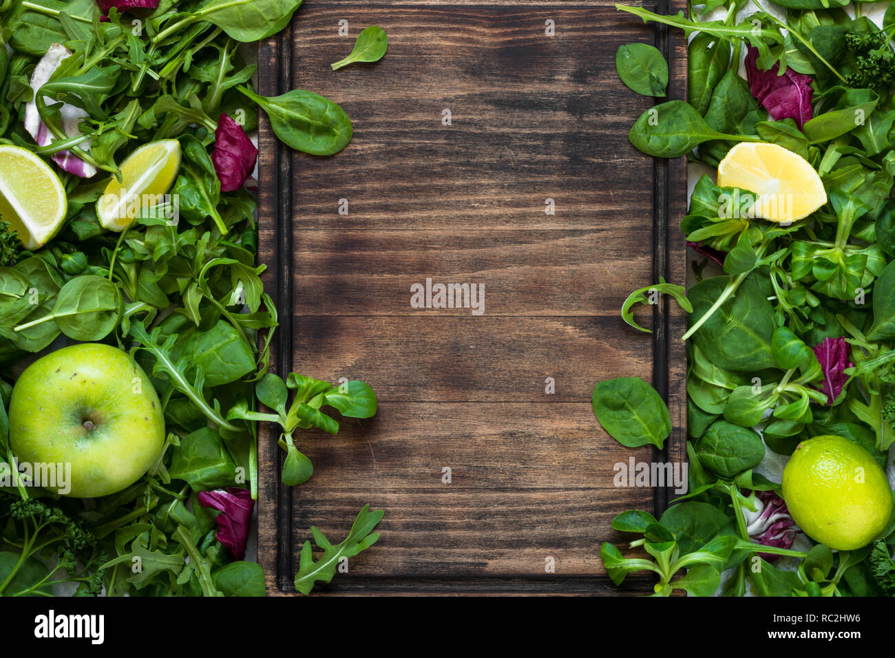 Green food background Stock Photo - Alamy