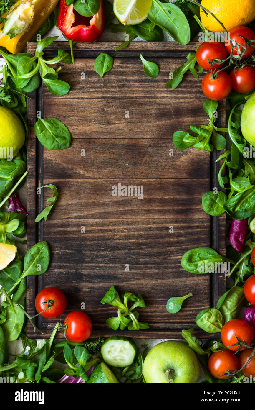 Green food background Stock Photo - Alamy