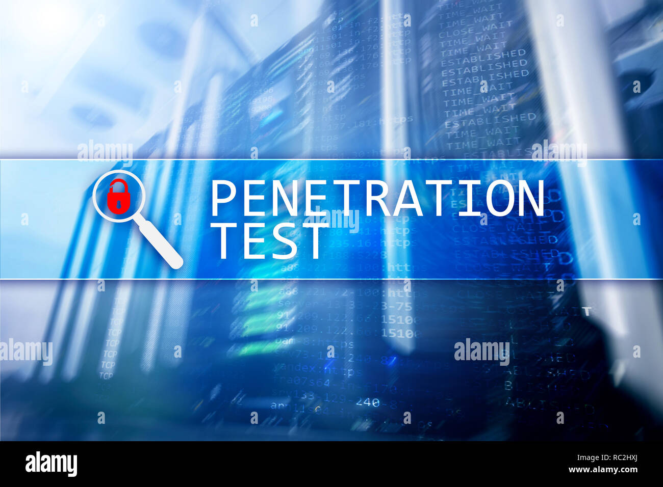 Penetration test. Cybersecurity and data protection. Hacker attack ...