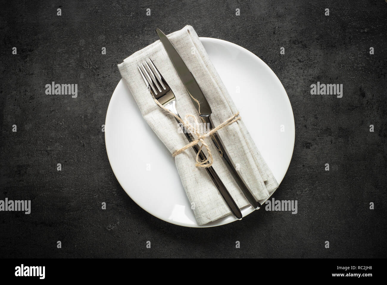 Table setting fork hi-res stock photography and images - Alamy