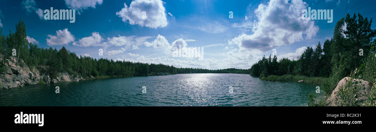 Beautiful summer lake Stock Photo - Alamy