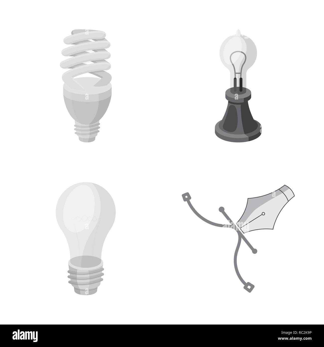 lamp,flat,emoji,electricity,energy,cute,innovation,shine,bright,table ...