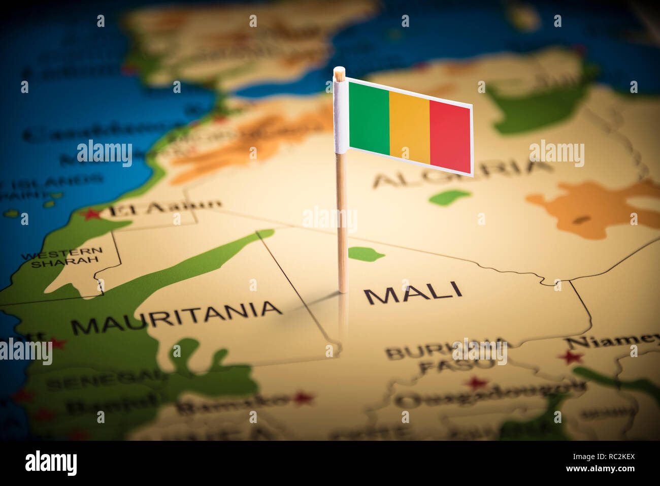 Mali map of africa hi-res stock photography and images - Alamy