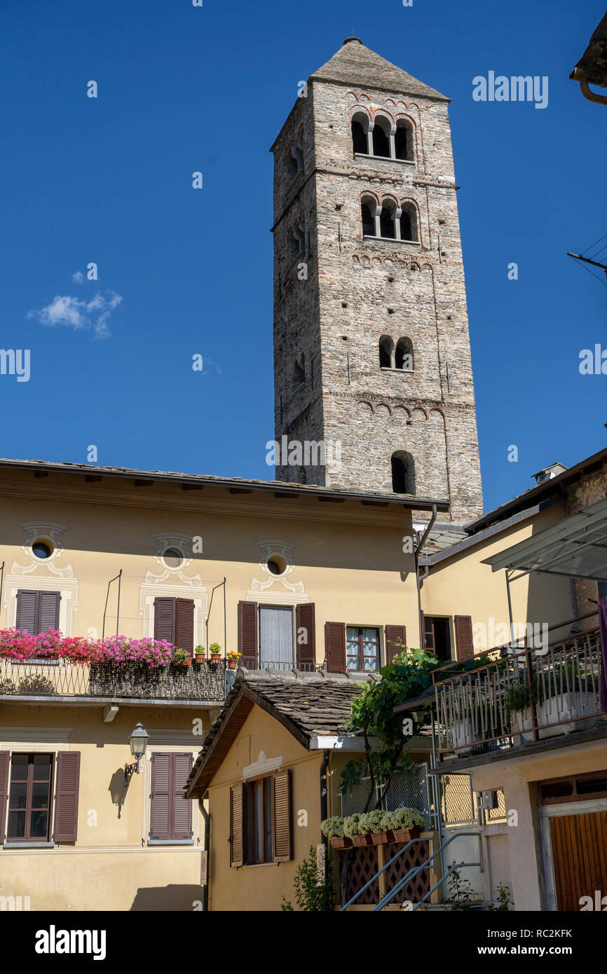 Susa, Turin, Piedmont, Italy: medieval church of Santa Maria Maggiore ...