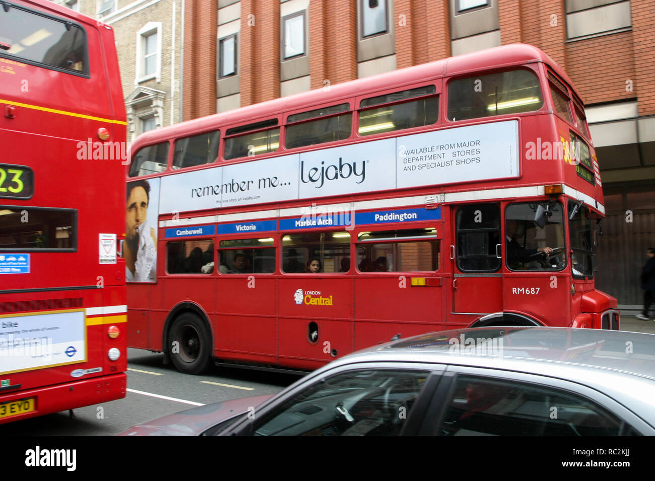 Double-deck bus, London, Great-Britain, UK Stock Photo - Alamy