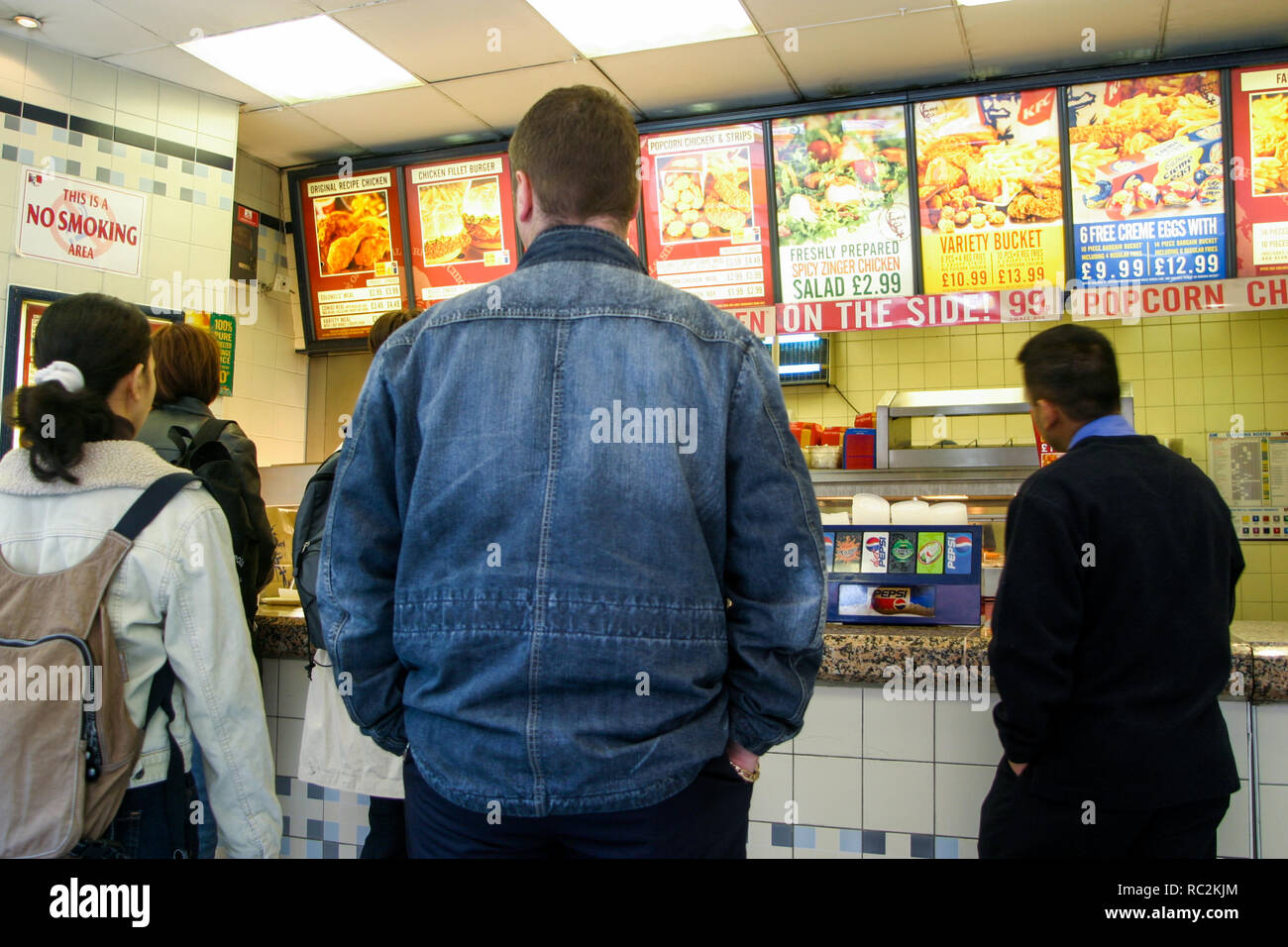 Fast food restaurant, London, Great-Britain, UK Stock Photo - Alamy