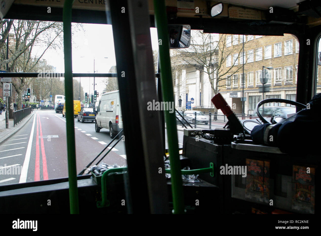 Through a bus windshield hi-res stock photography and images - Alamy