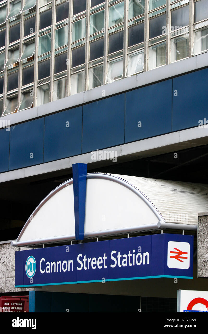 Cannon street subway station, London, Great-Britain, UK Stock Photo - Alamy