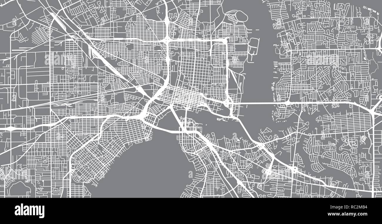 Jacksonville city map Stock Vector Images - Alamy