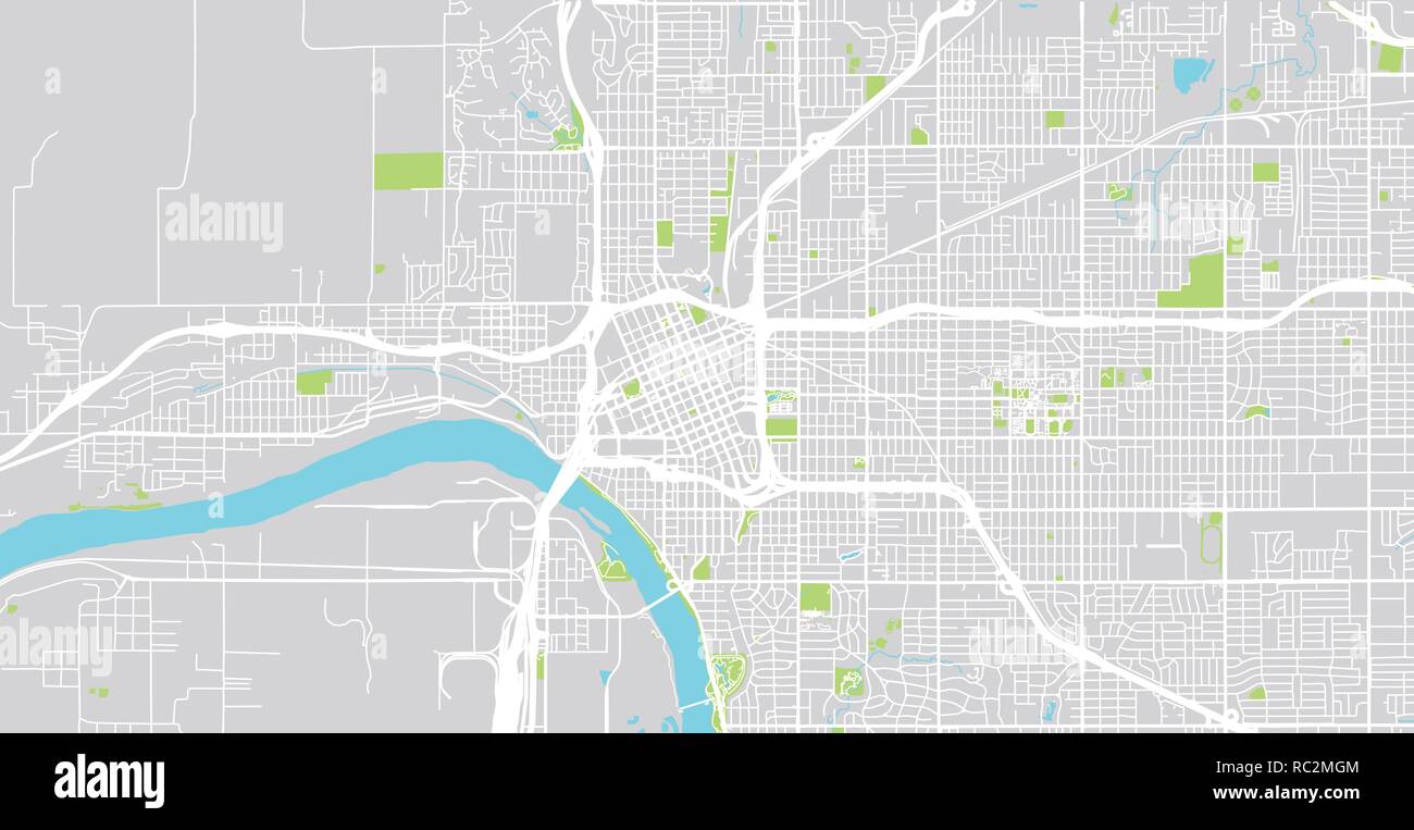 Map of tulsa Stock Vector Images - Alamy
