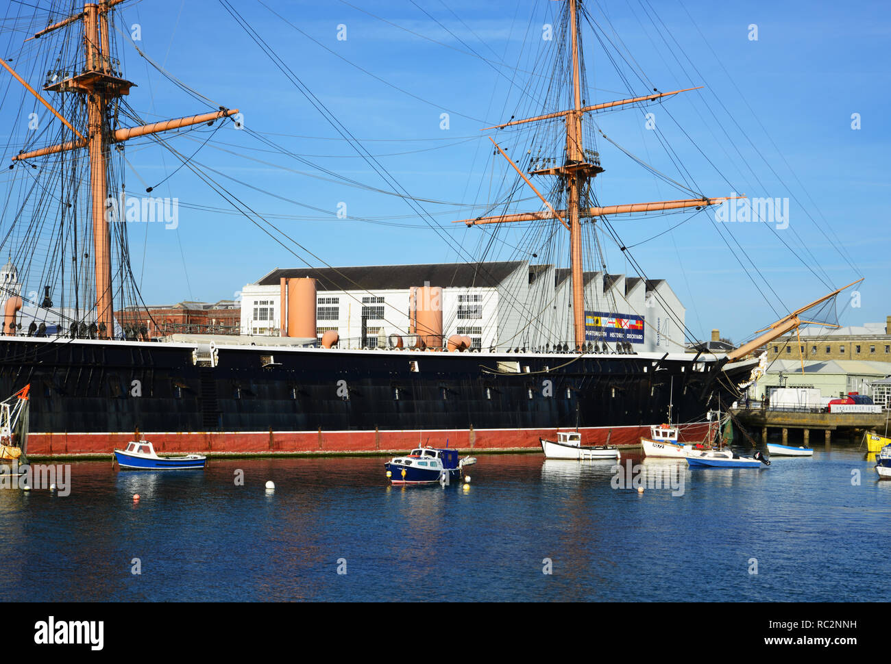 UK: Hampshire: Portsmouth: HMS Warrior Stock Photo - Alamy