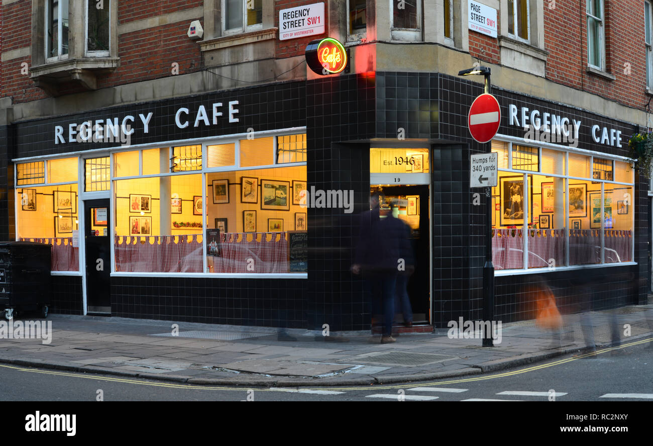 London: Regency Cafe Stock Photo - Alamy