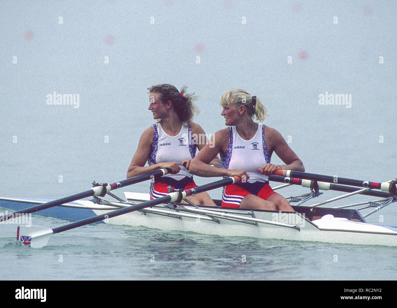 Banyoles, SPAIN, GBR W2X Bow, Annabel EYRES and Stroke Alison GILL ...