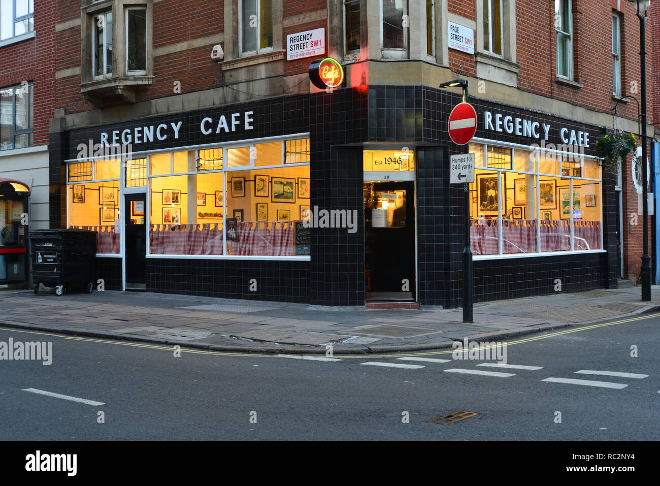 London: Regency Cafe Stock Photo - Alamy