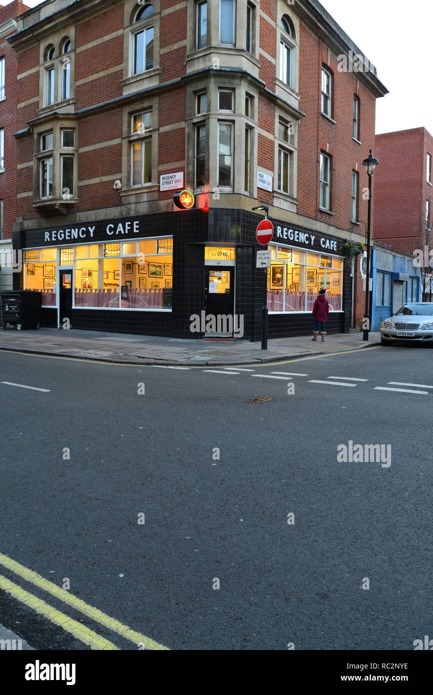 London: Regency Cafe Stock Photo - Alamy