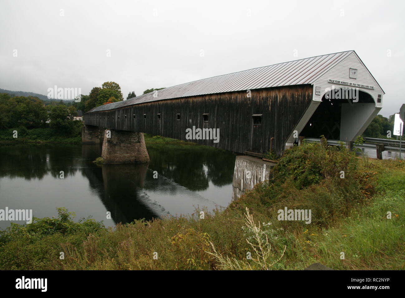 Cornish Windsor Covered Bridge, linking Cornish (New Hampshire ...