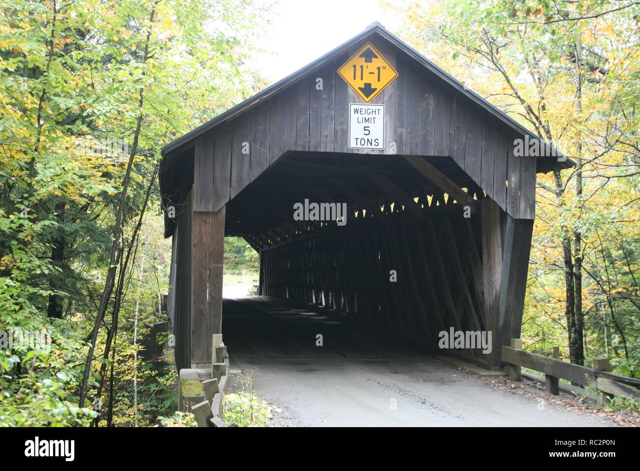 Vie of Martin's Mill Covered Bridge, over Lull's Brook in Hartland ...