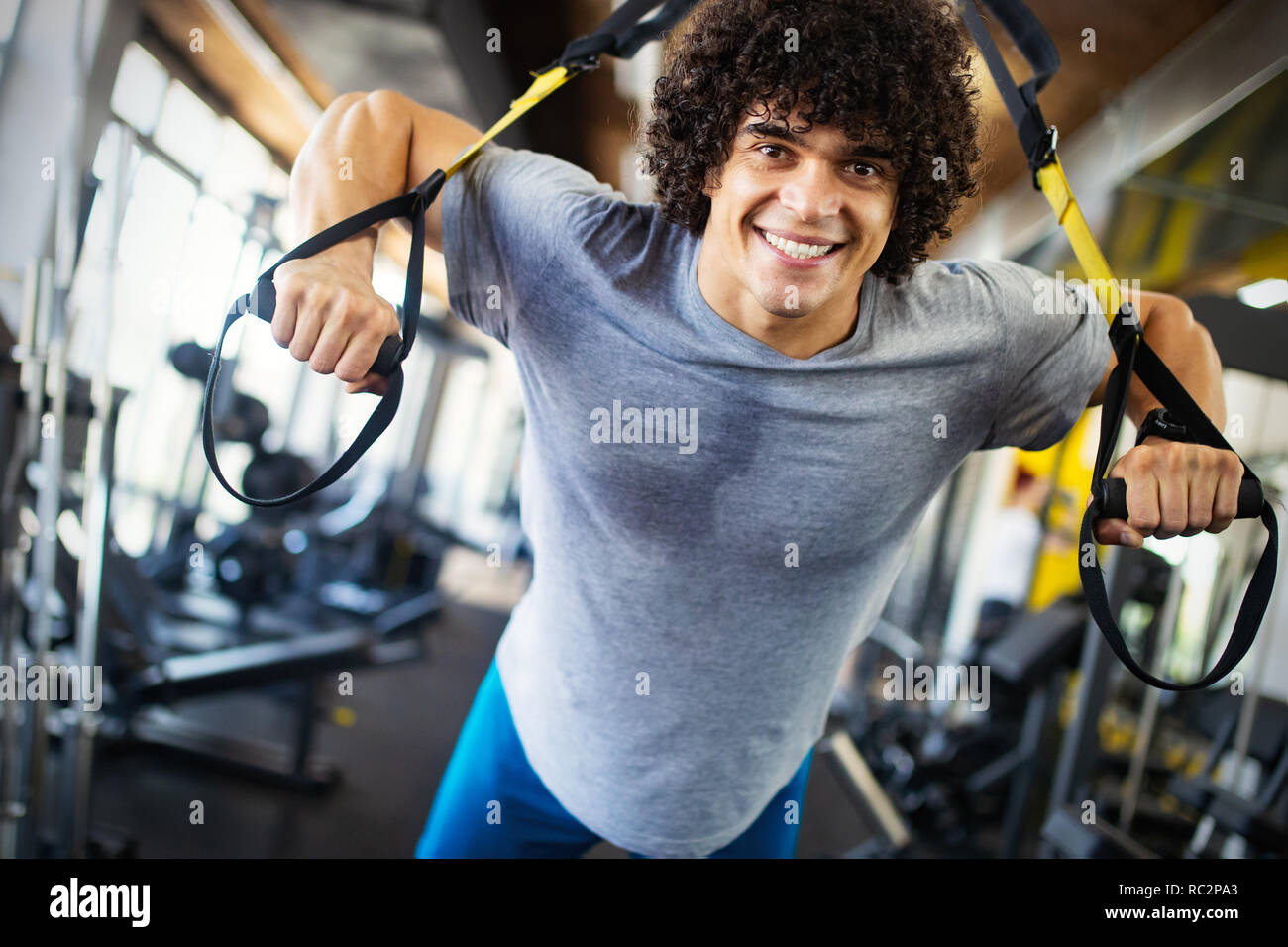 Sport, fitness, bodybuilding, lifestyle and people concept - man ...