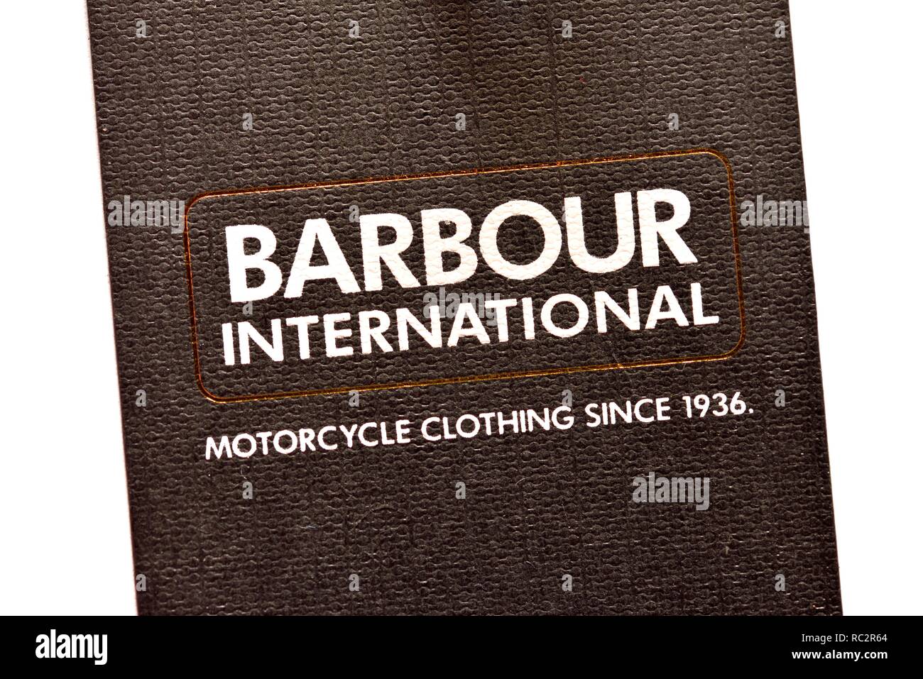 Barbour international product label hi-res stock photography and images ...