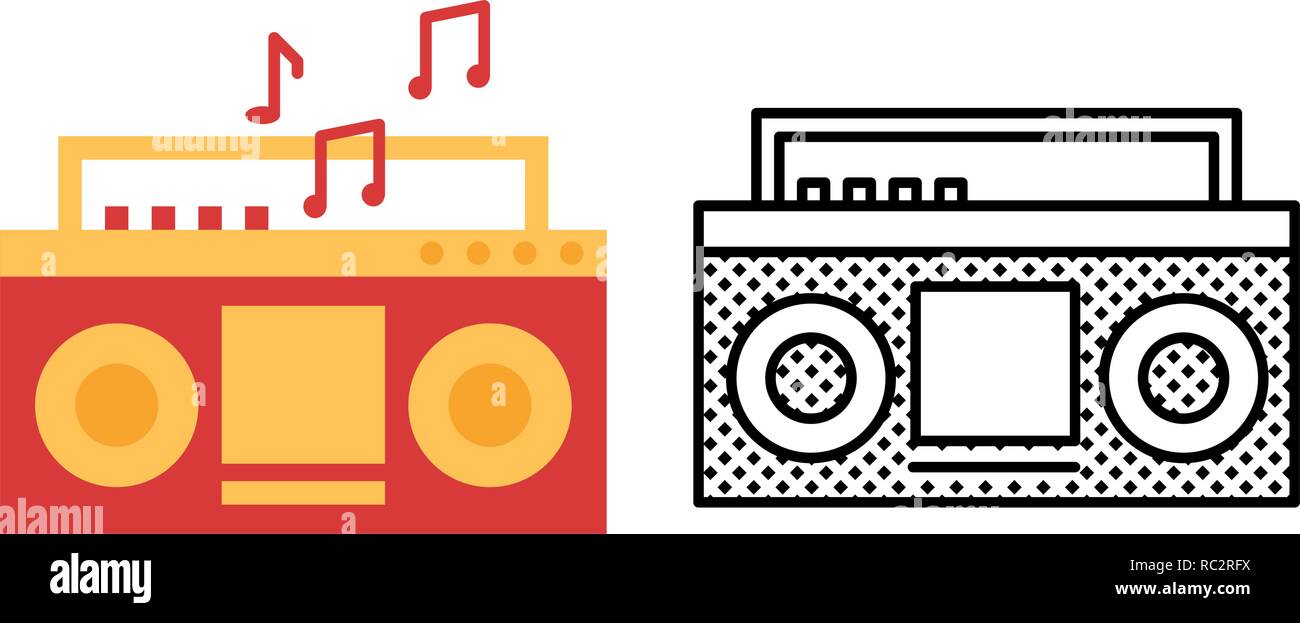Record player icon set, listen to music symbol Stock Vector Image & Art ...