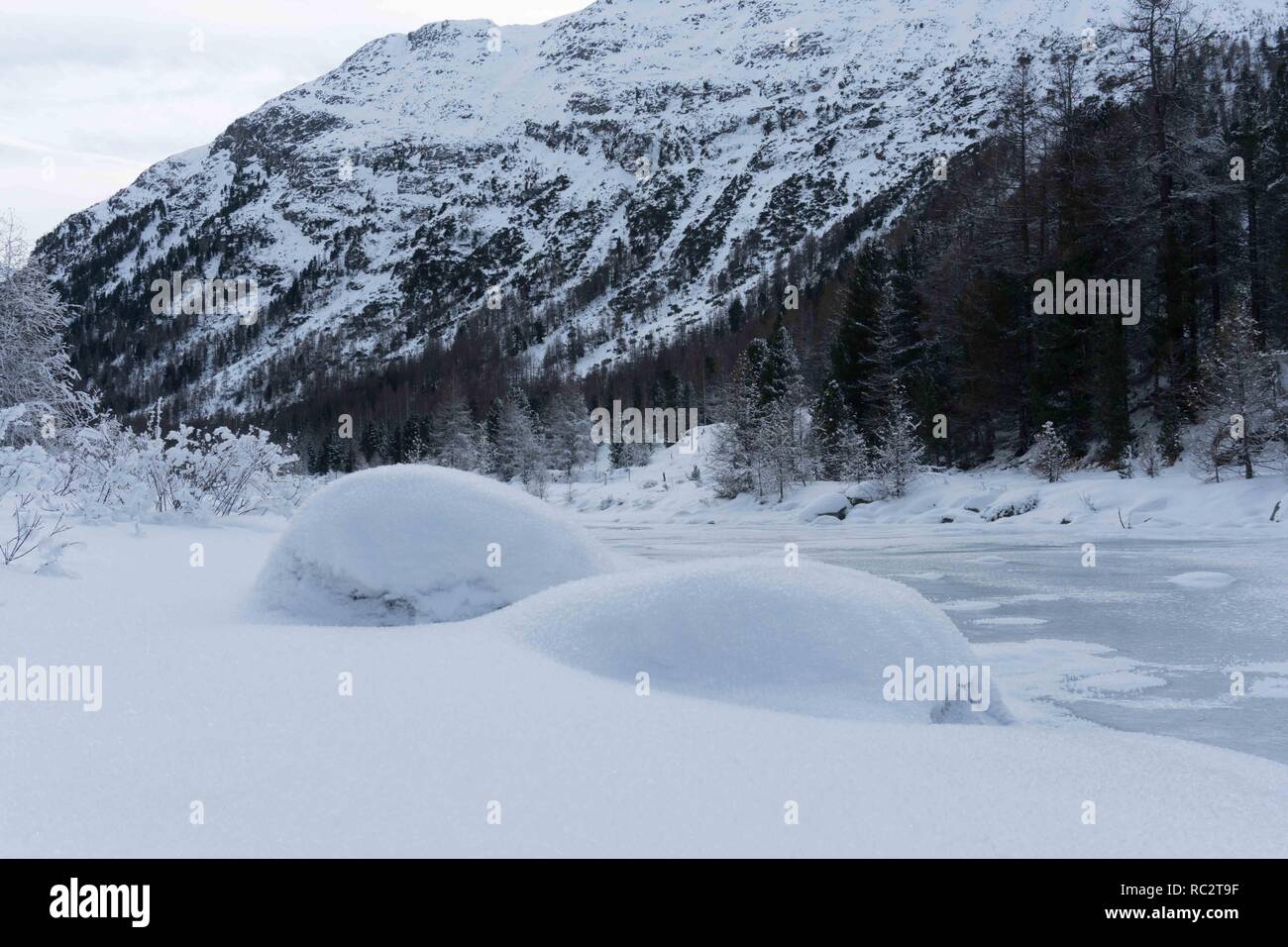 Frozen winterwonderland in Switzerland Stock Photo - Alamy