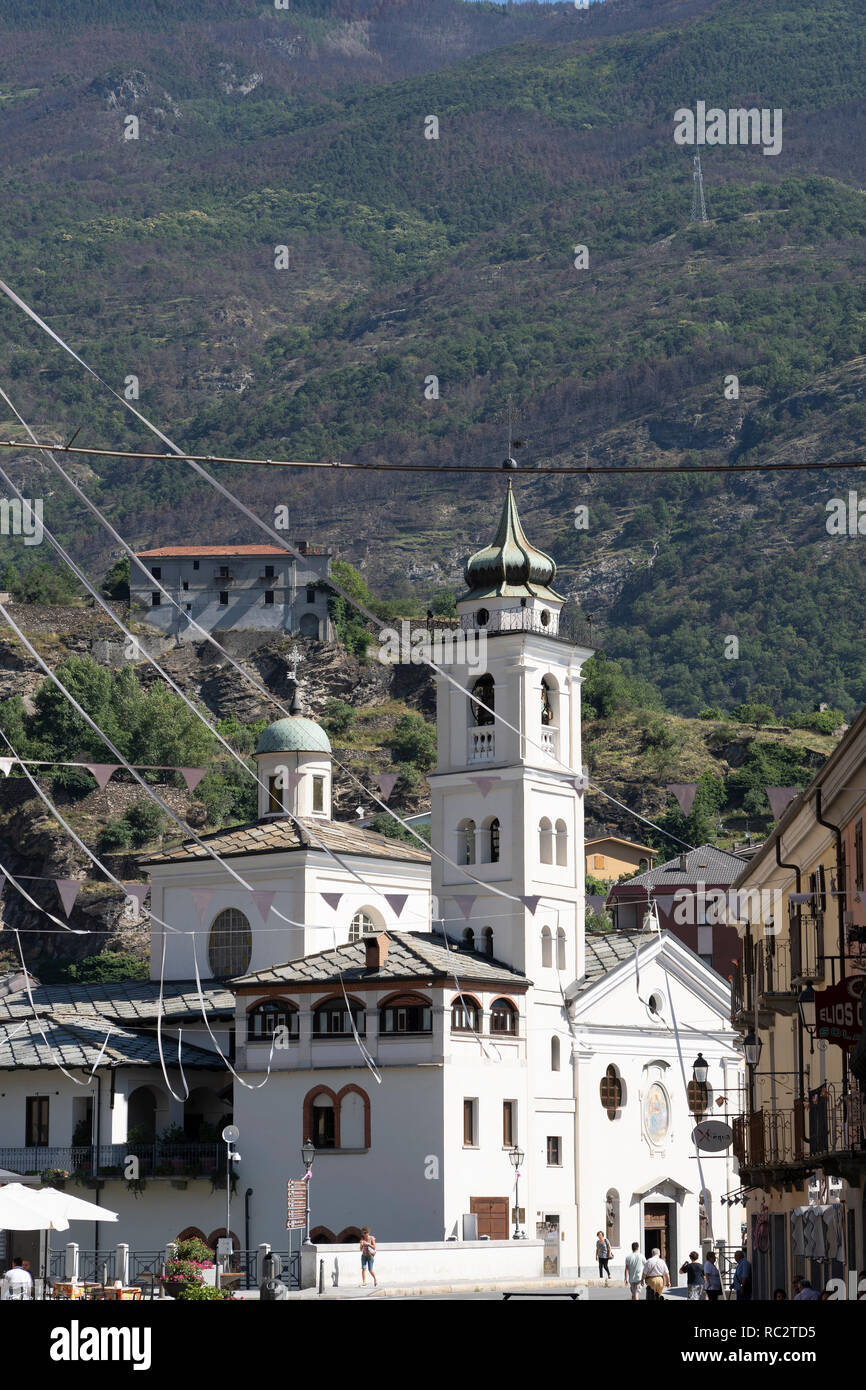 Susa, Turin, Piedmont, Italy: historic church known as Chiesa del Ponte ...