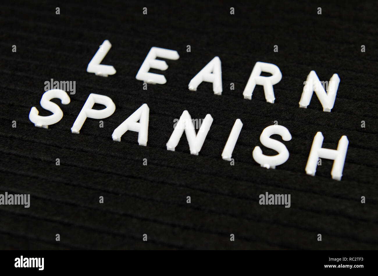 Learn spanish languages education concept hi-res stock photography and ...