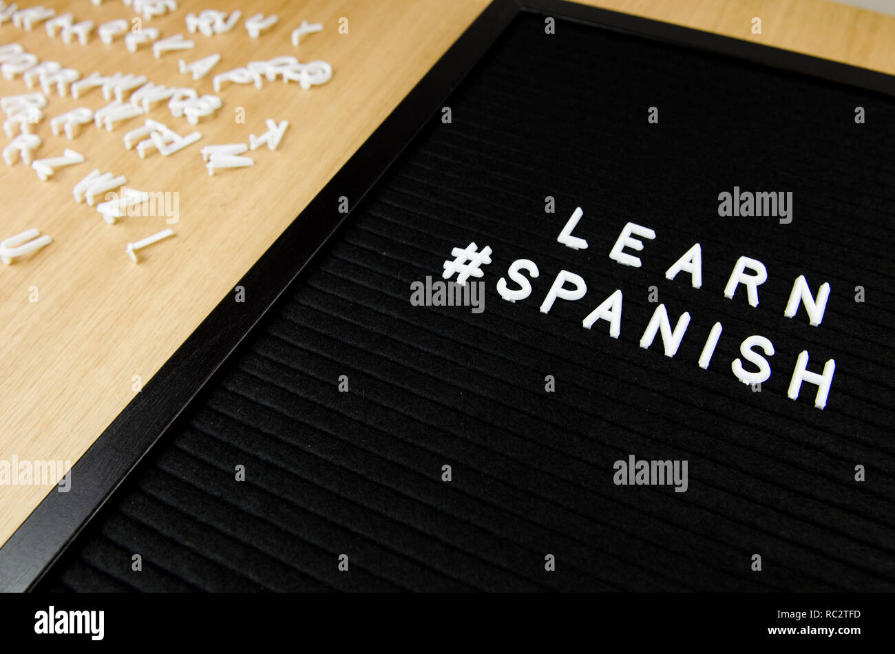 Languages classroom board hi-res stock photography and images - Alamy