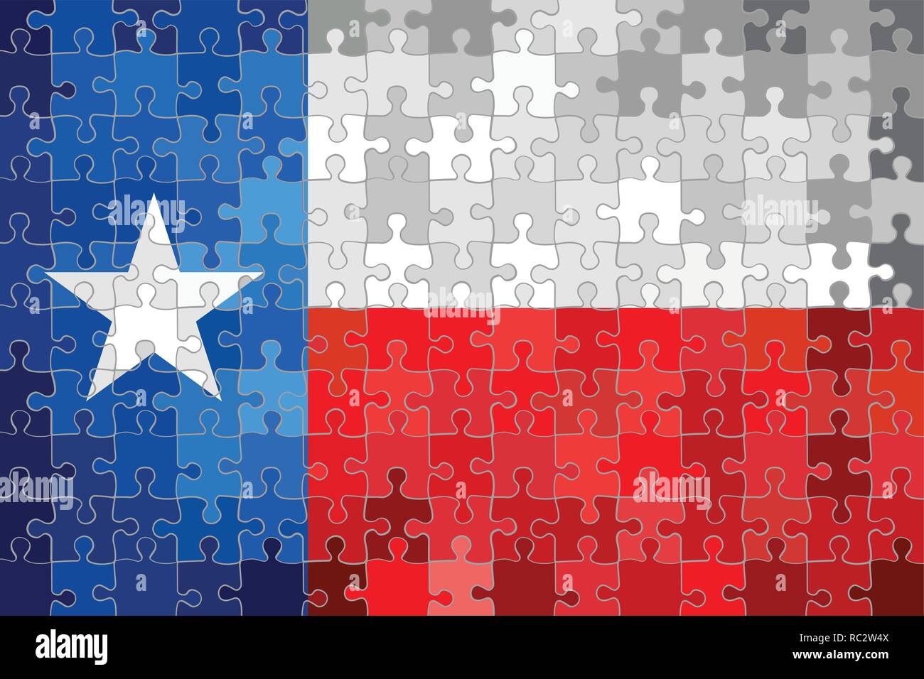 Texas flag made of puzzle background - Illustration Stock Vector Image ...