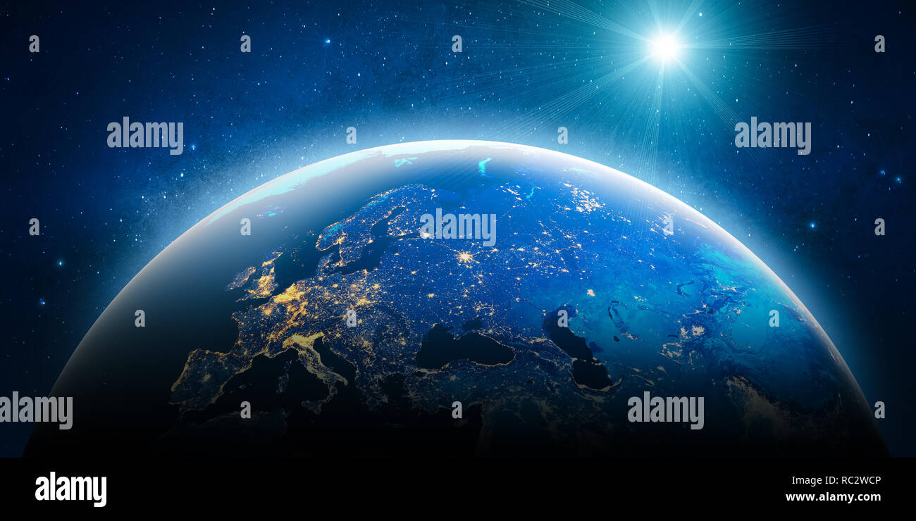 Globe earth europe nasa hi-res stock photography and images - Alamy