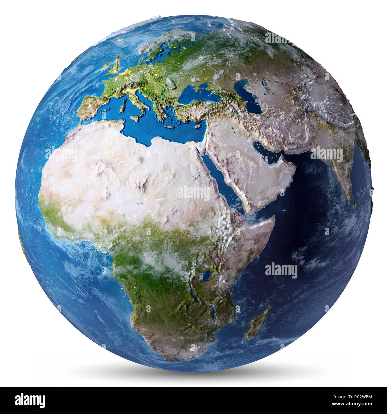 Europe middle east and africa map hi-res stock photography and images ...