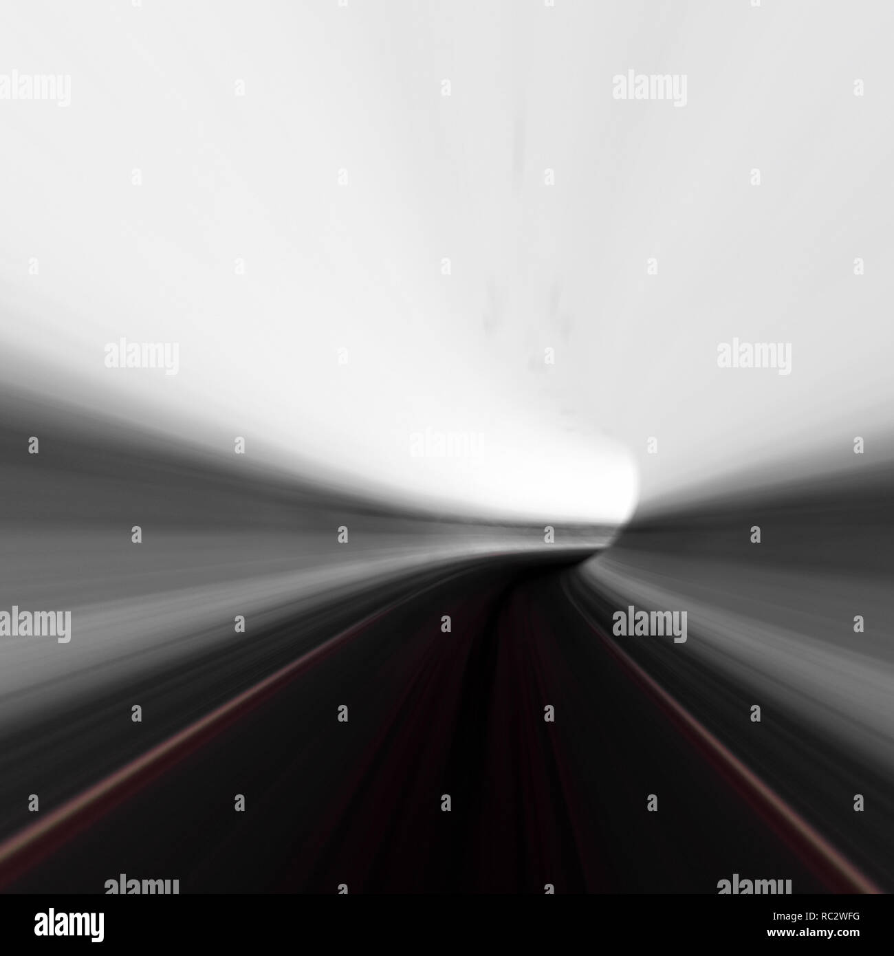 Abstract road tunnel Stock Photo - Alamy