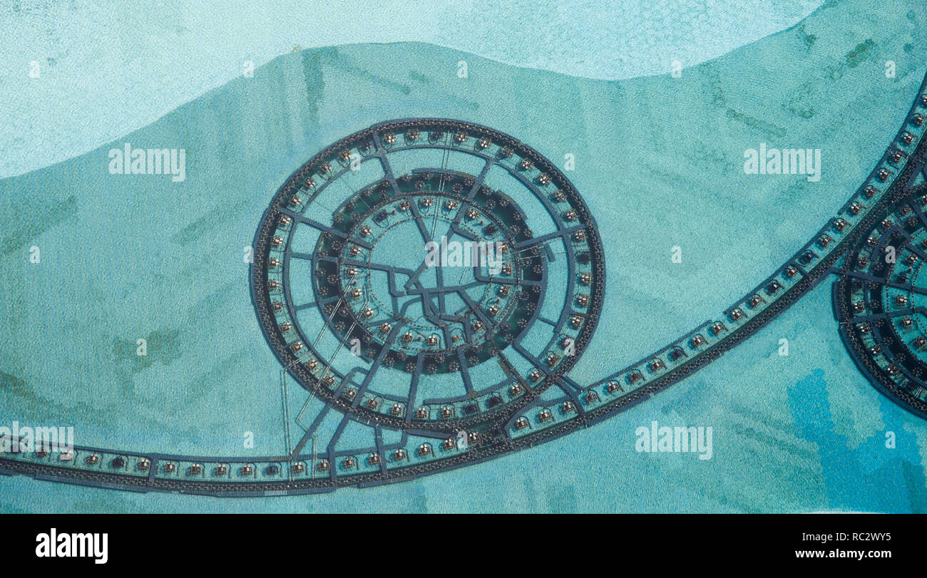 Aerial view waterfront park fountain hi-res stock photography and ...